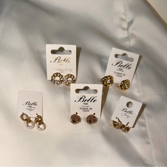 Elle | Jewelry | Gold Plated Earrings Sets 25 Each Specify Style ...